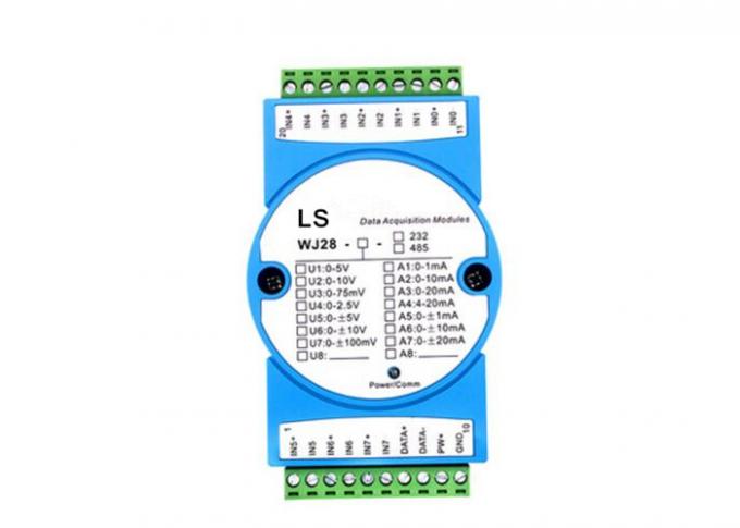 LS-WJ28 Rs232 Rs485 to 8AI 4-20mA or 0-5V Analog Signal Converter
